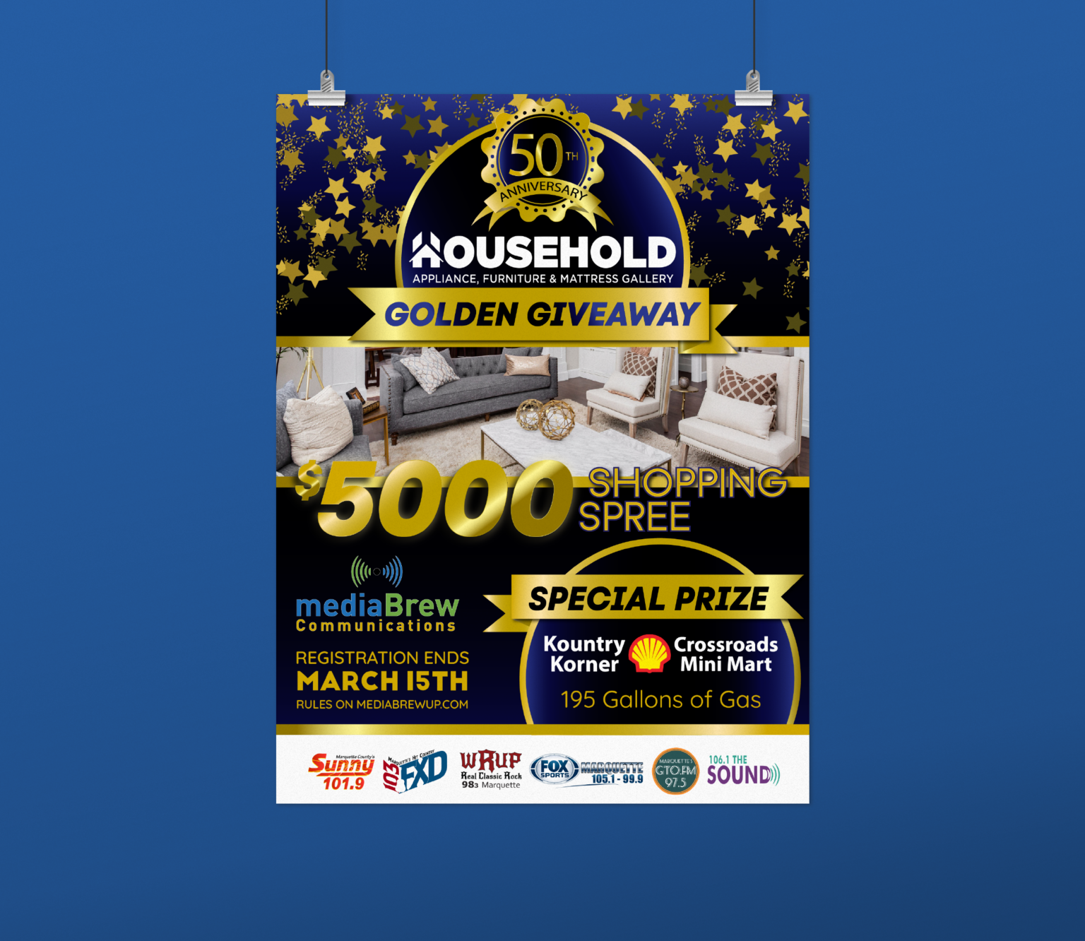 Household Golden Giveaway | mediaBrew Communications
